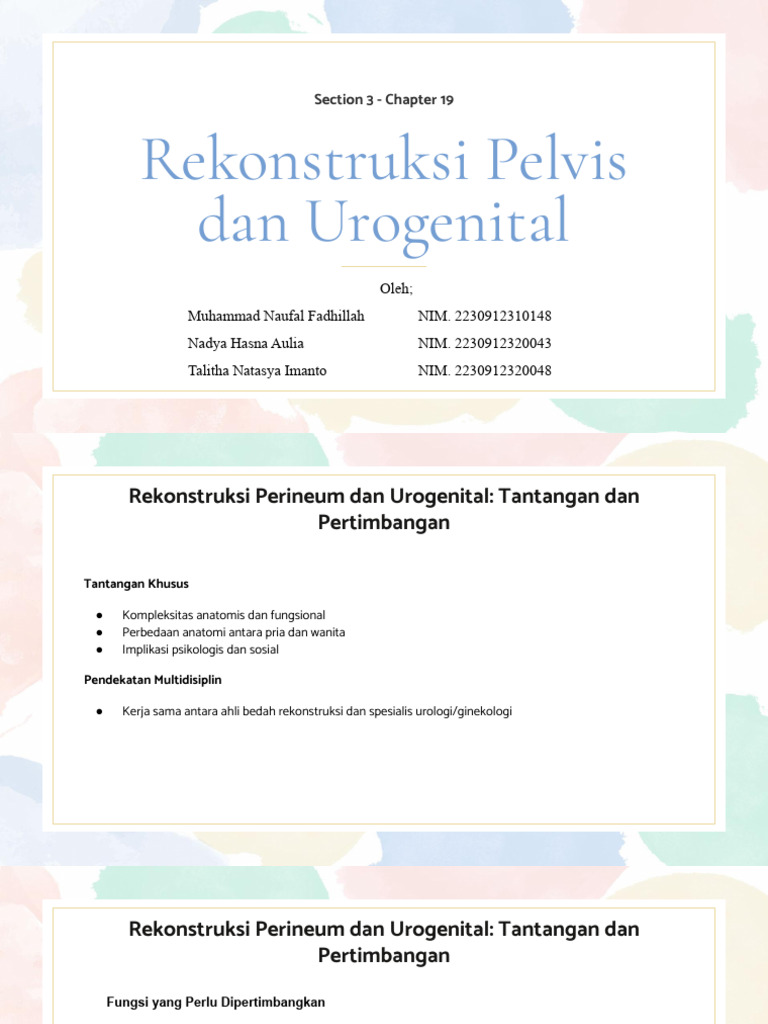 Tugas Translate Divisi Bedah Plastik Rekonstruksi Section 3 Reconstruction | PDF