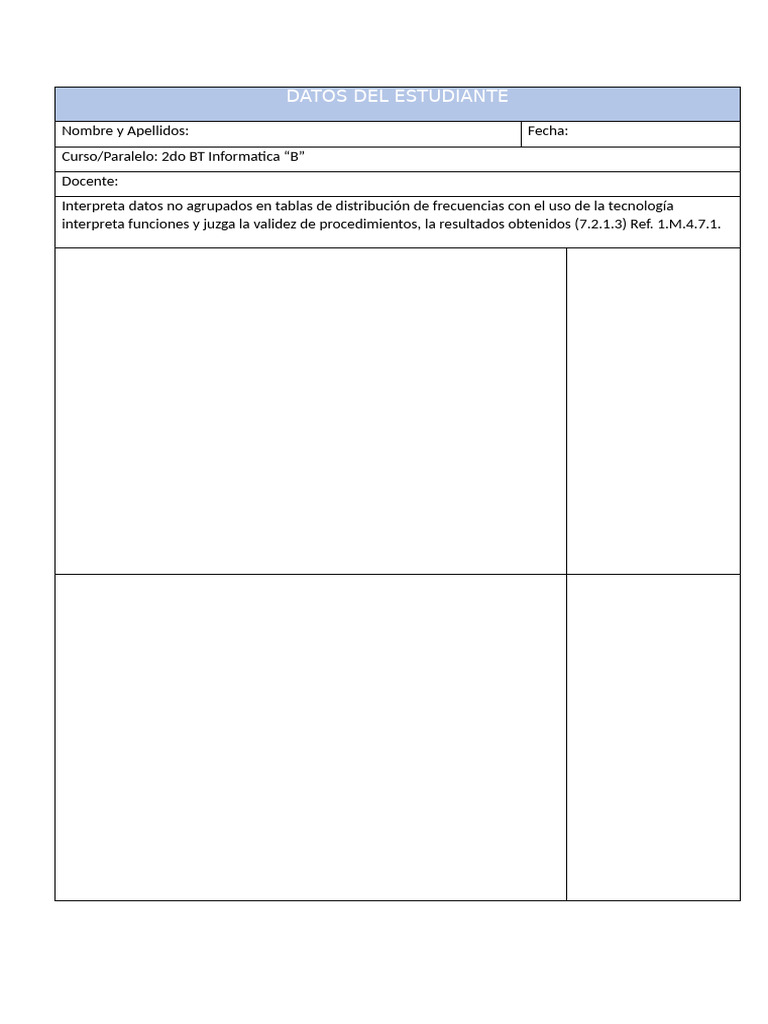 Interpretación de Datos en 2do BT Informática | PDF