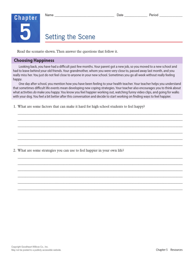 Setting_the_Scene_Choosing_Happiness | PDF