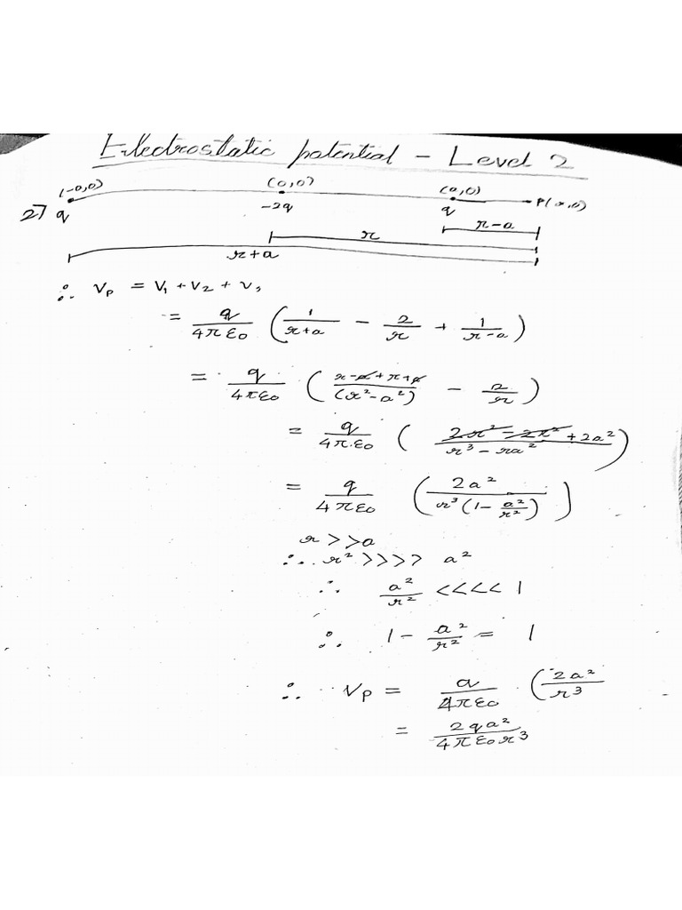 potential and capacitance_Numericals SEC-A | PDF