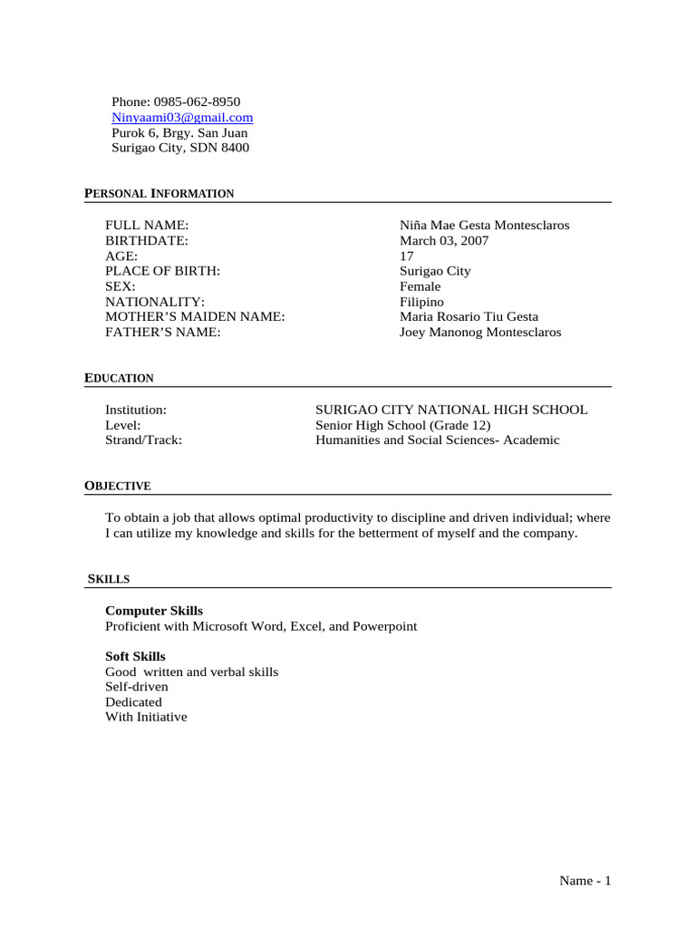 Geoffrey Resume | PDF