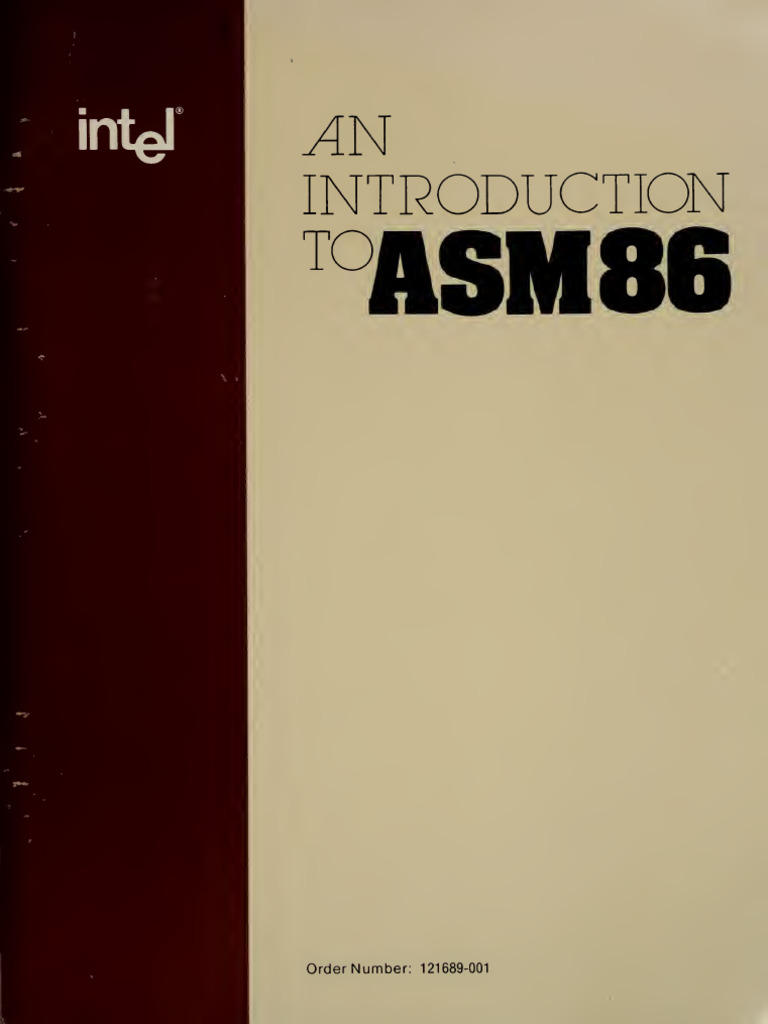 Introduction To Intel 8086 ASM | PDF | Assembly Language | Computer Program