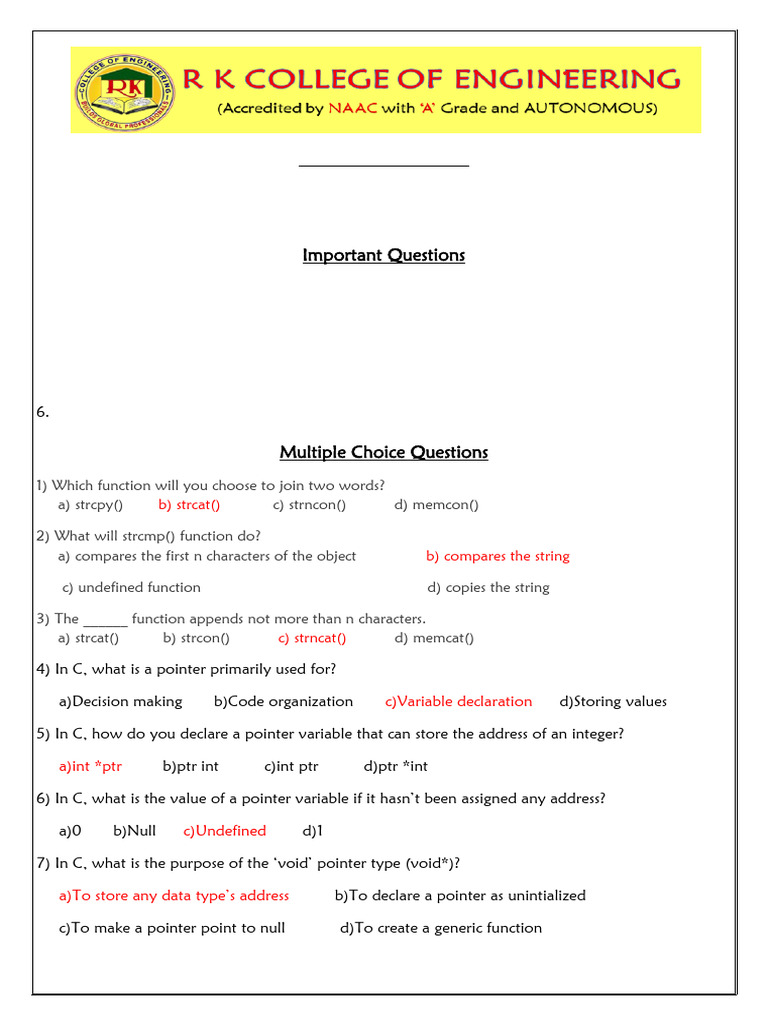 Itp Important Questions Unit-III | PDF