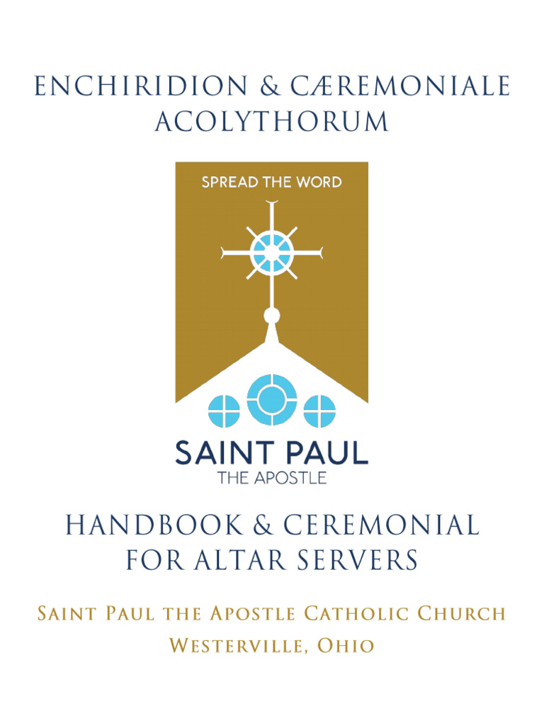 STPACC Handbook For Altar Servers | PDF | Mass (Liturgy) | Altar