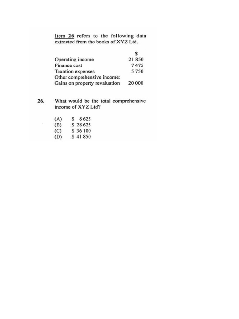 Accounting Questions Paper 1 | PDF
