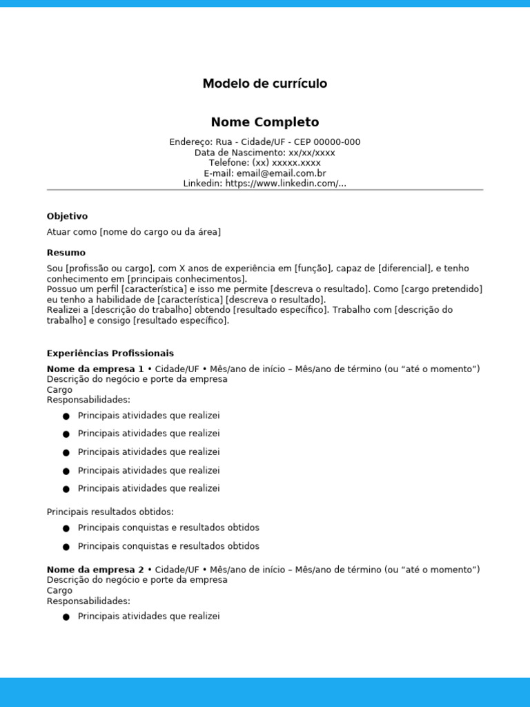 Modelo de CV | PDF