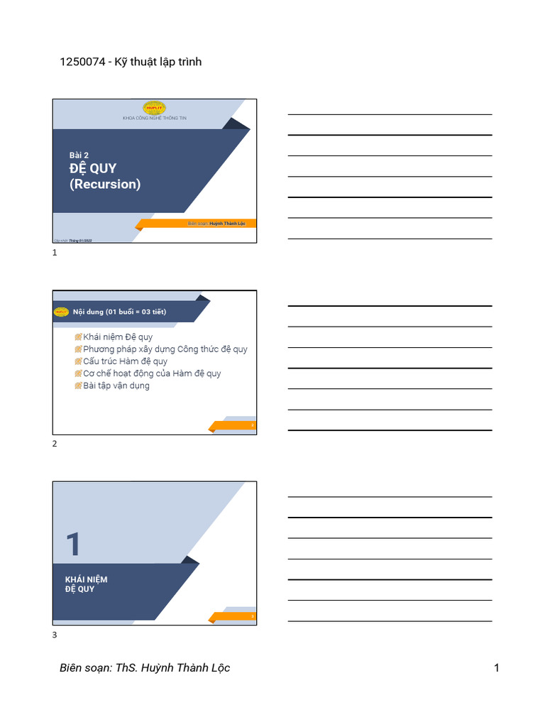 Đệ Quy | PDF