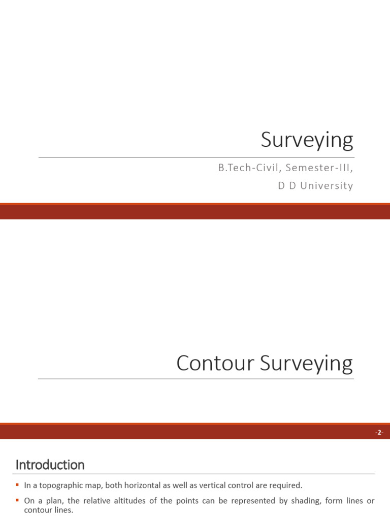 Contour Survey | PDF | Contour Line | Map