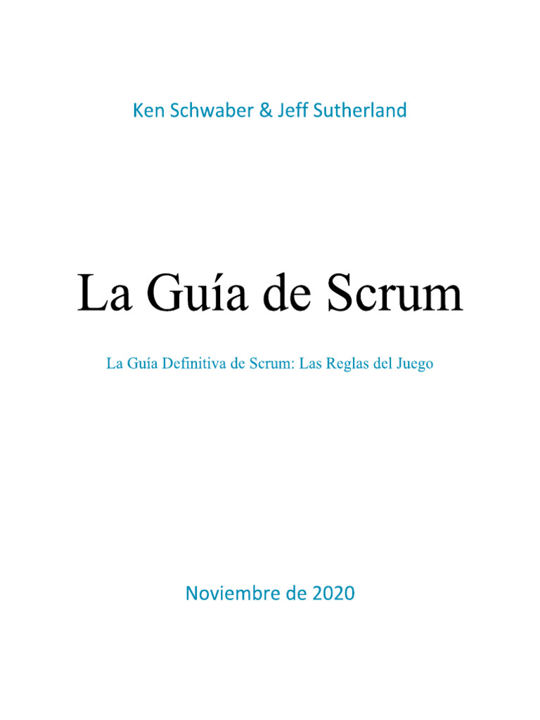 Guia de Scrum Certiprof Para Certificar | PDF Guia de Scrum Certiprof Para Certificar | PDF