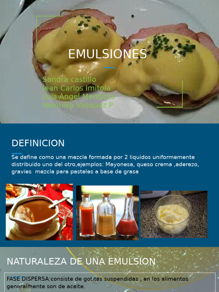 Guía Completa sobre Emulsiones Alimentarias | PDF