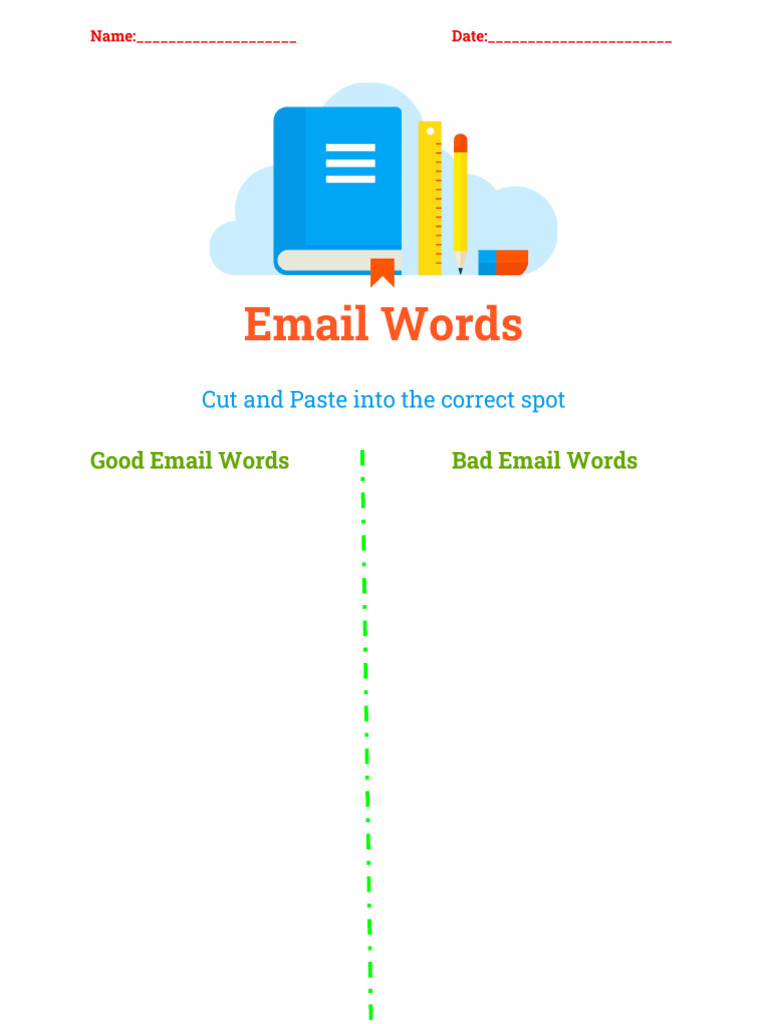 Email Words Cut and Paste | PDF