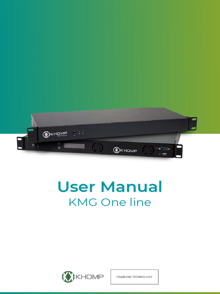 Manual_KMG_One_-_EN_v2 | PDF | Computer Network | Computer Engineering