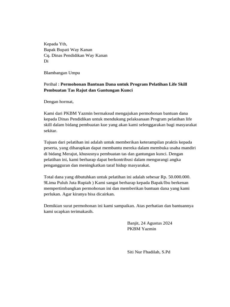 Surat Life Skill | PDF