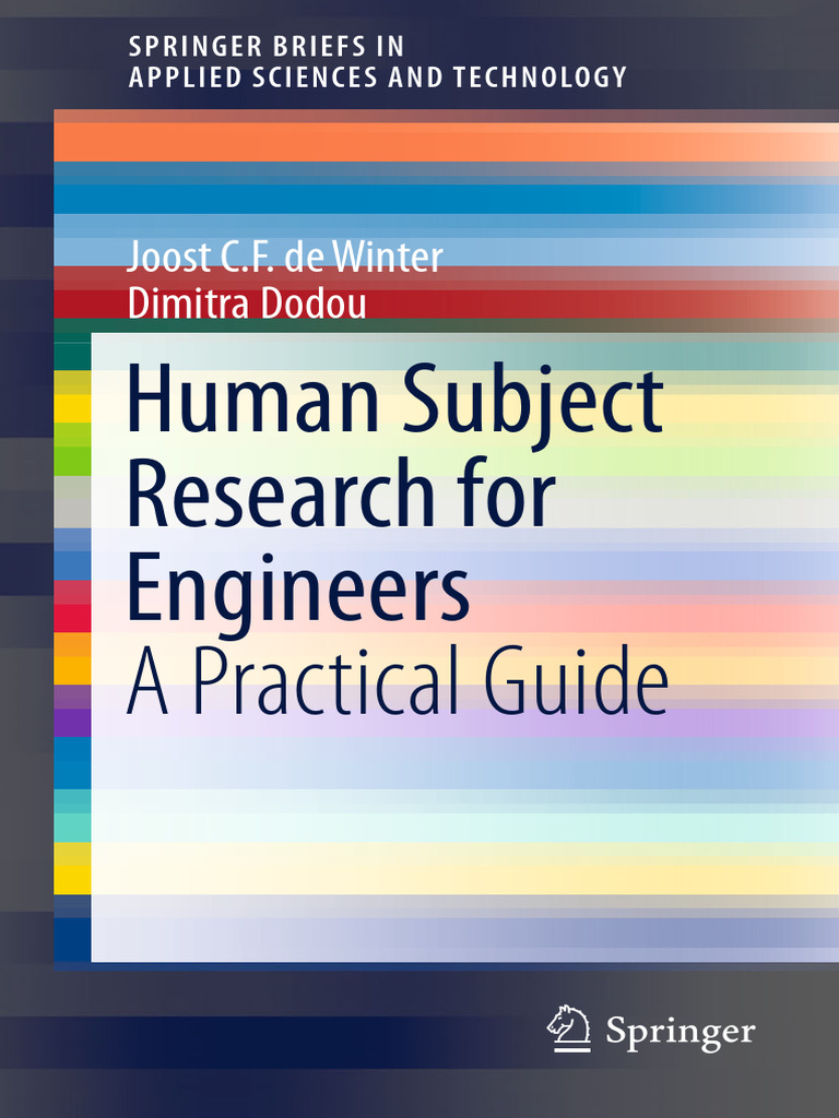 Winter, Dodou - Human Subject Research For Engineers A Practical Guide ...
