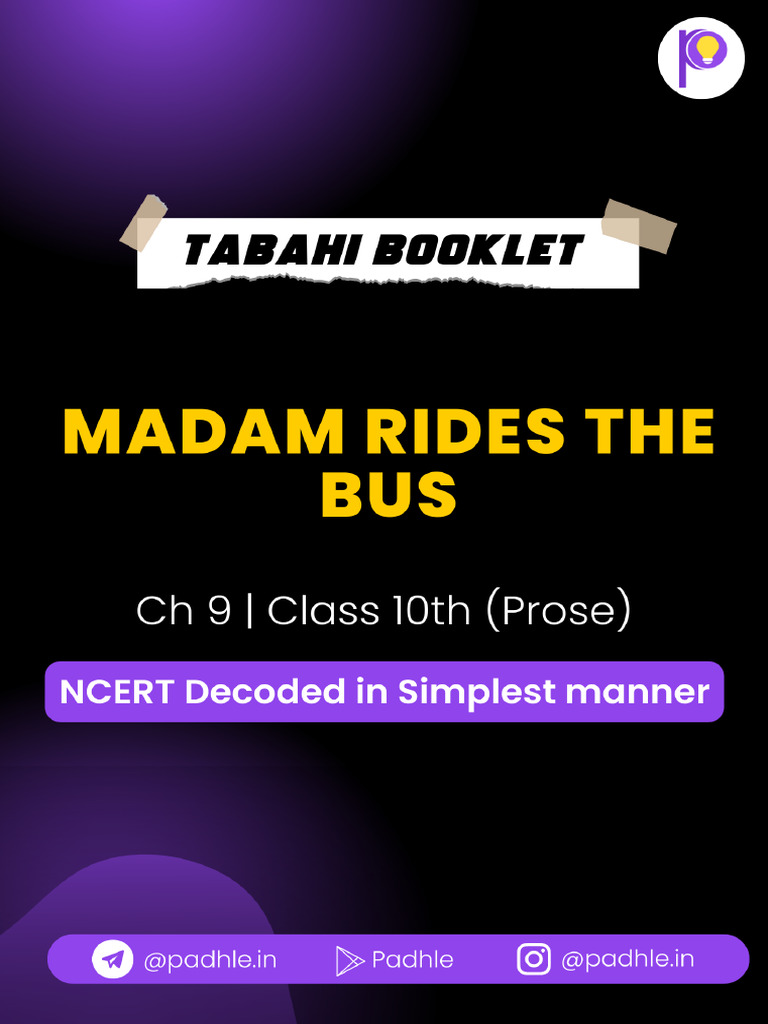 Madam Rides The Bus - Watermark | PDF