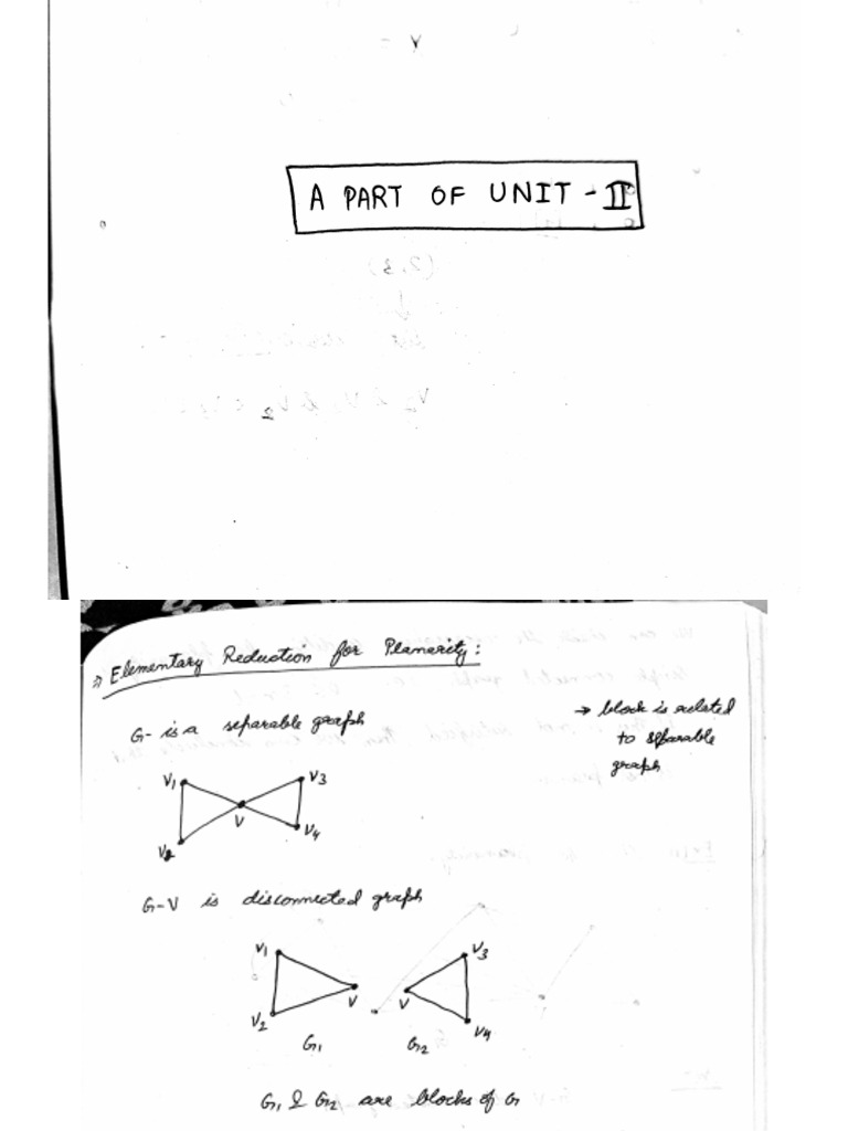Applied Graph Theory - Unit 3 (& Part of Unit 2) | PDF
