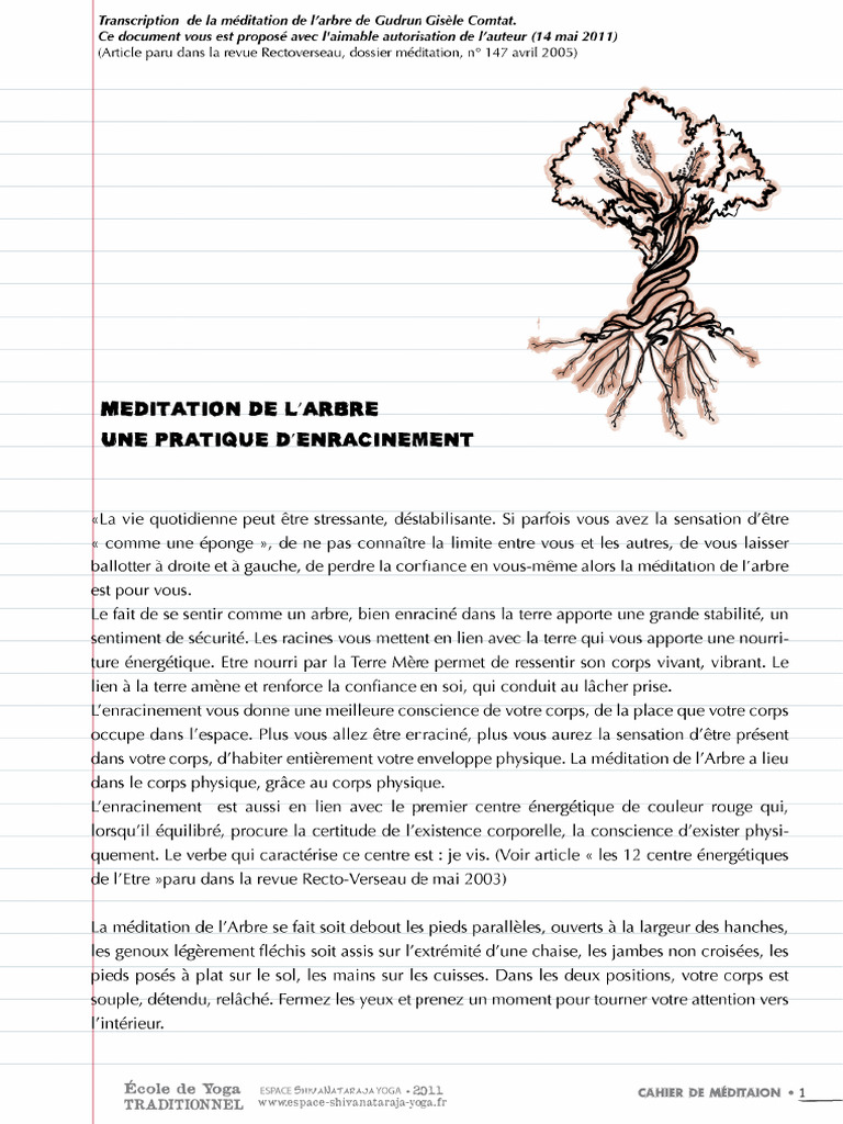 Méditation de L'arbre | PDF