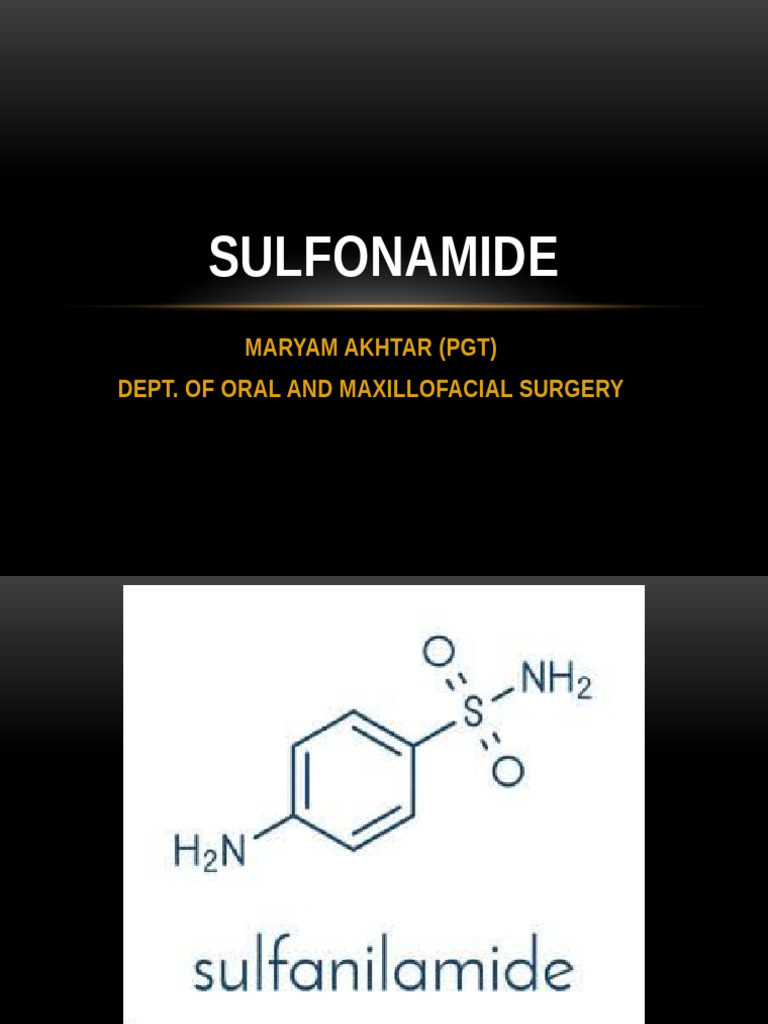 Sulfonamide | PDF