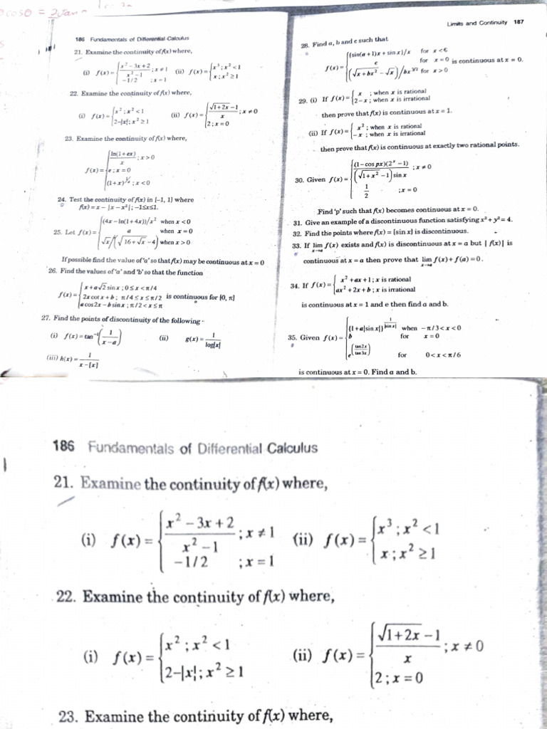 Continuity in Differential Calculus | PDF | Mathematical Analysis ...