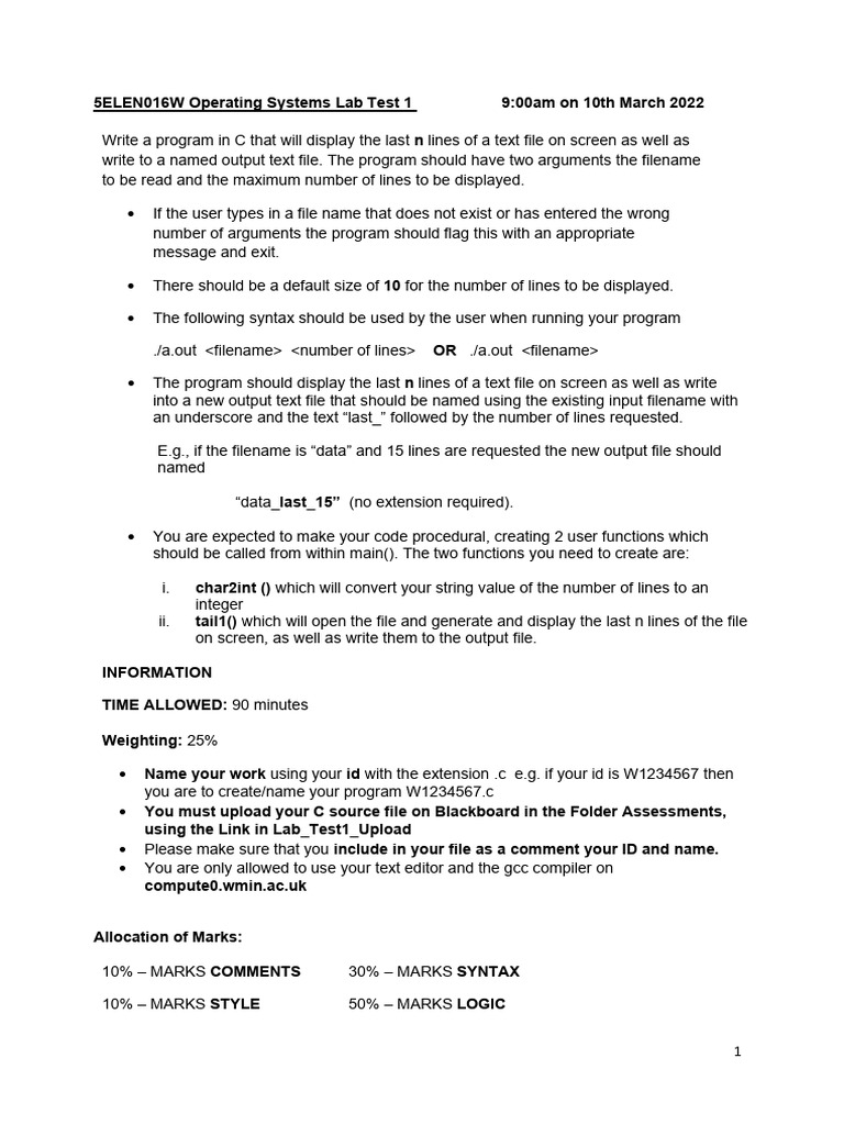 2021_5ELEN016W_ICT_1 | PDF | Parameter (Computer Programming) | Computer Program