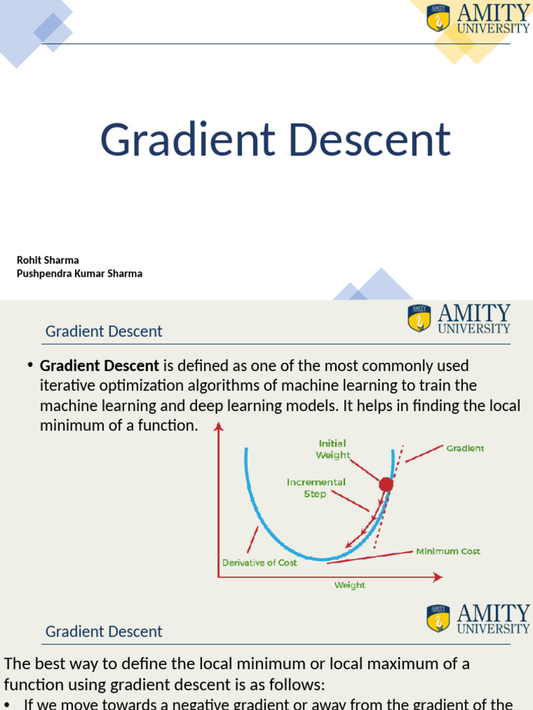 Gradient Descent DS Rohit Sharma Fench Knjs | PDF | Mathematical Optimization | Analysis
