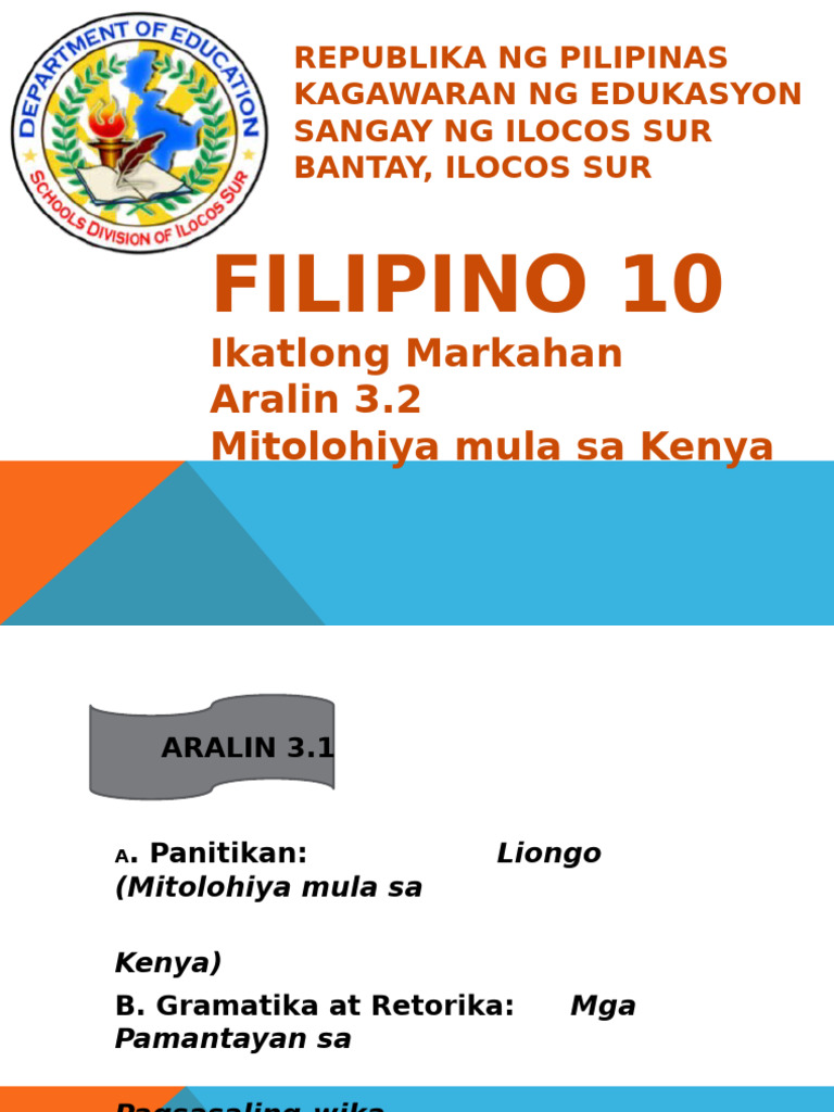 Aralin 3.1 Slide | PDF