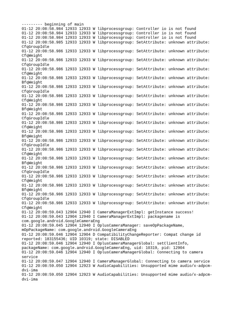Log Cat 1736687338937 | PDF | Computing | Software Engineering