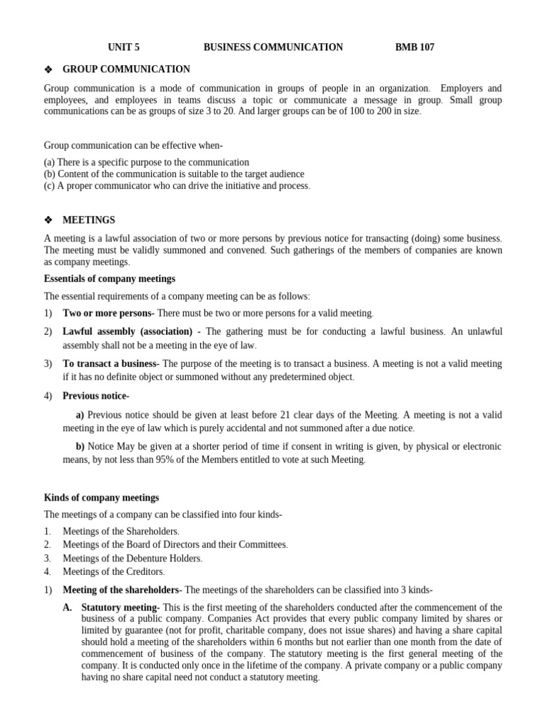 Business Communication Unit - 5 | PDF | Goal | News