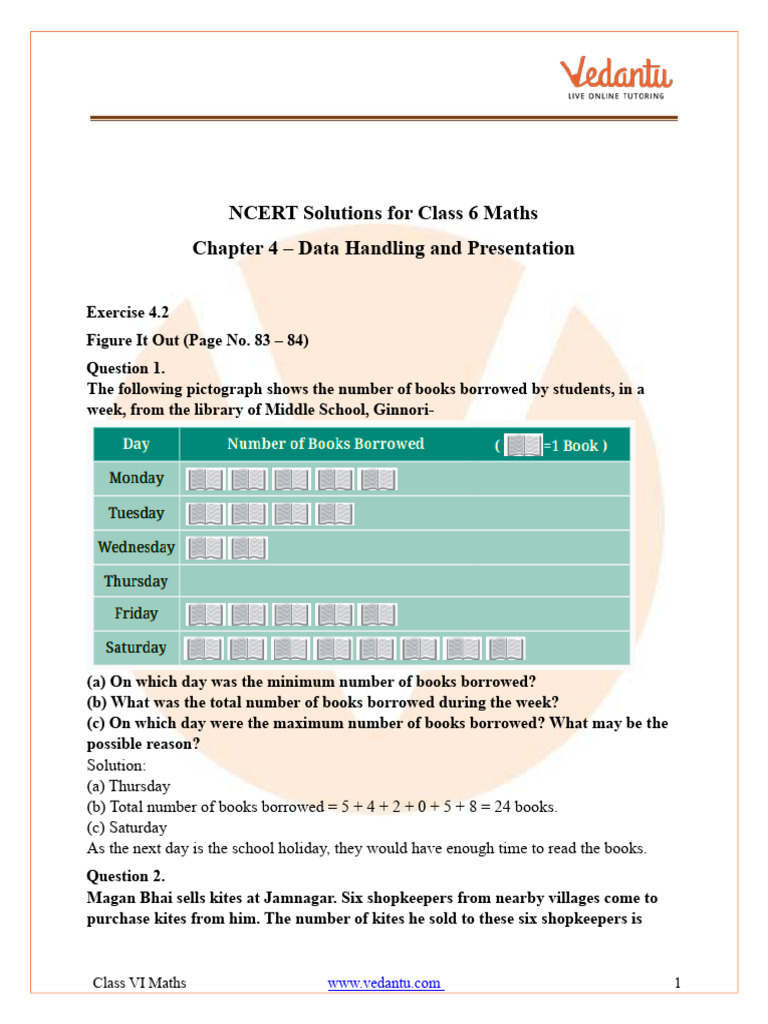 Ncert Solutions Class 6 Maths Chapter 4 Exercise 4 2 | PDF