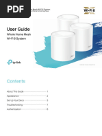 Deco Whole Home Wi-Fi User Guide | PDF | Wi Fi | Ip Address