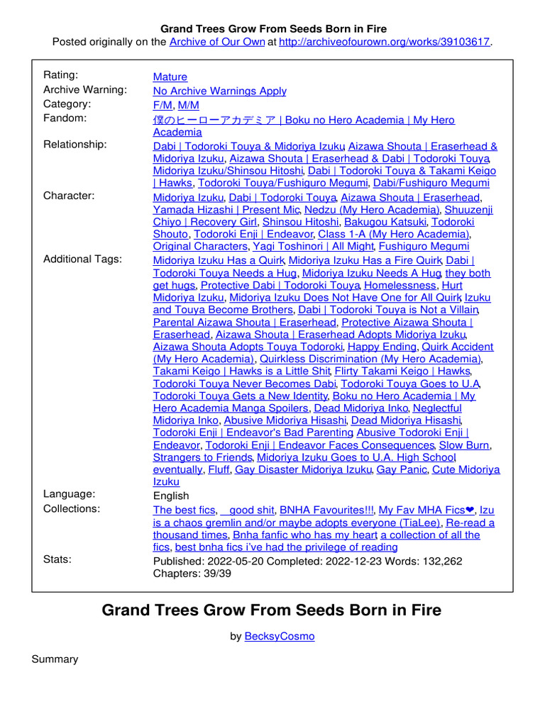Grand Trees Grow From | PDF
