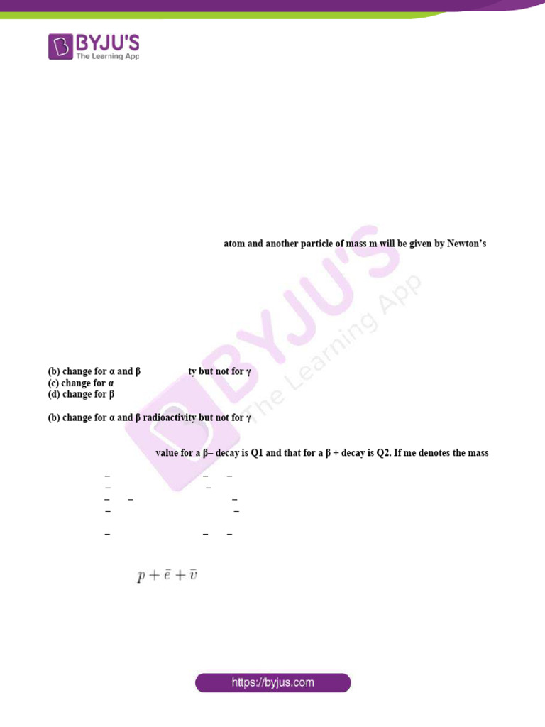 ncert-exemplar-solutions-for-class-12-physics-chapter-13 | PDF | Neutron | Radioactive Decay