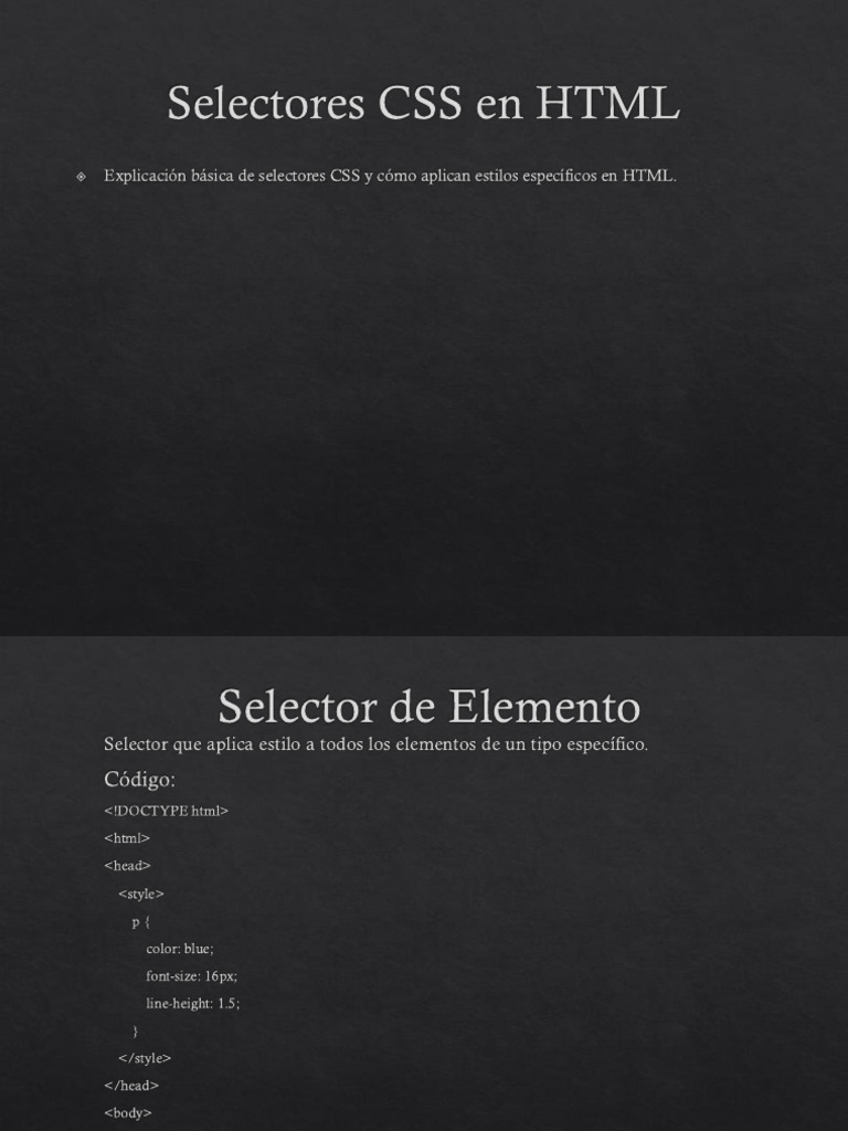 Semana 7 - Selectores - CSS - y - Propiedades - Texto | PDF | Desarrollo de software ...