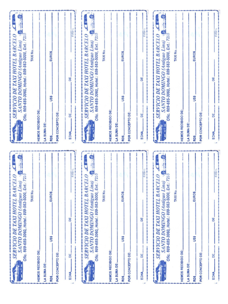 Factura Taxi (2) | PDF