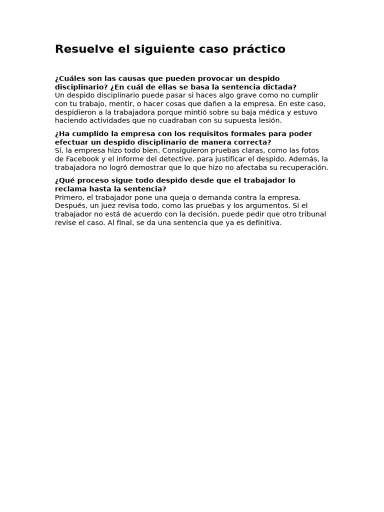 caso practico | PDF caso practico | PDF