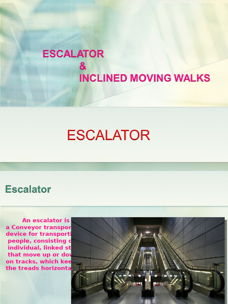 Esclators | PDF | Escalator