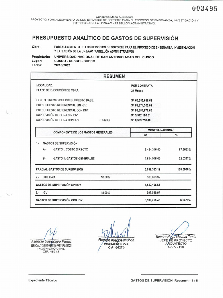 03 Ppto Analitico GS v.2 | PDF