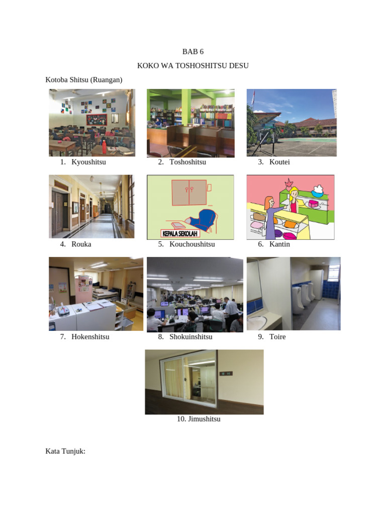 Bab 6 Koko Wa Toshoshitsu | PDF