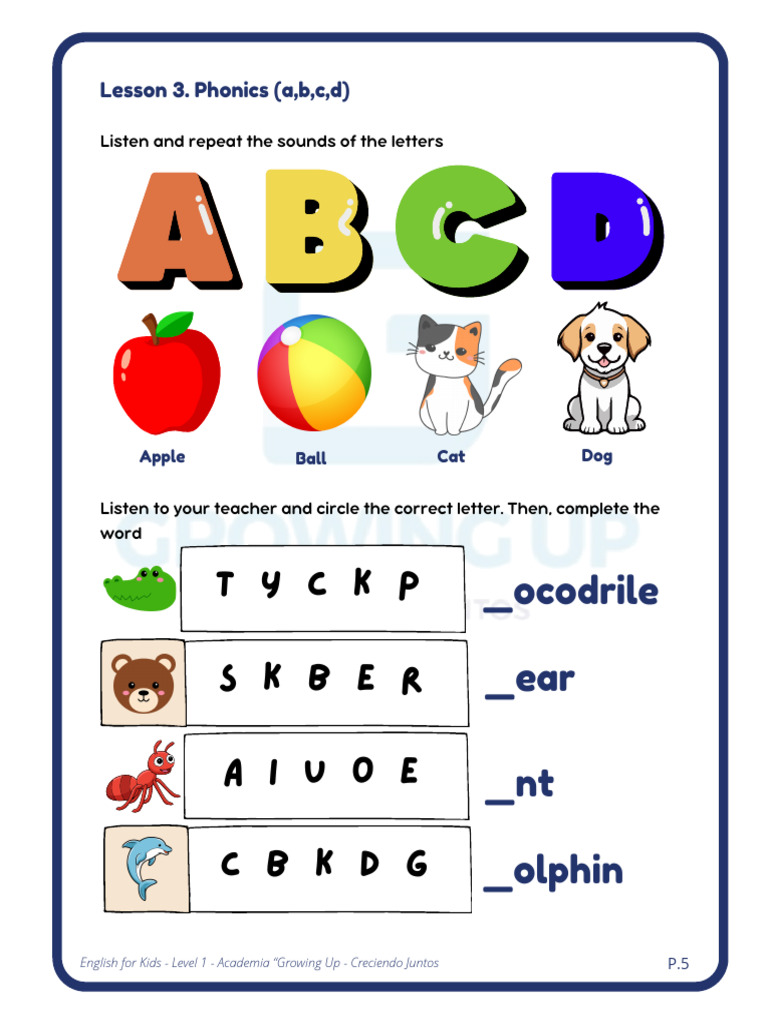 Phonics ABCD | PDF
