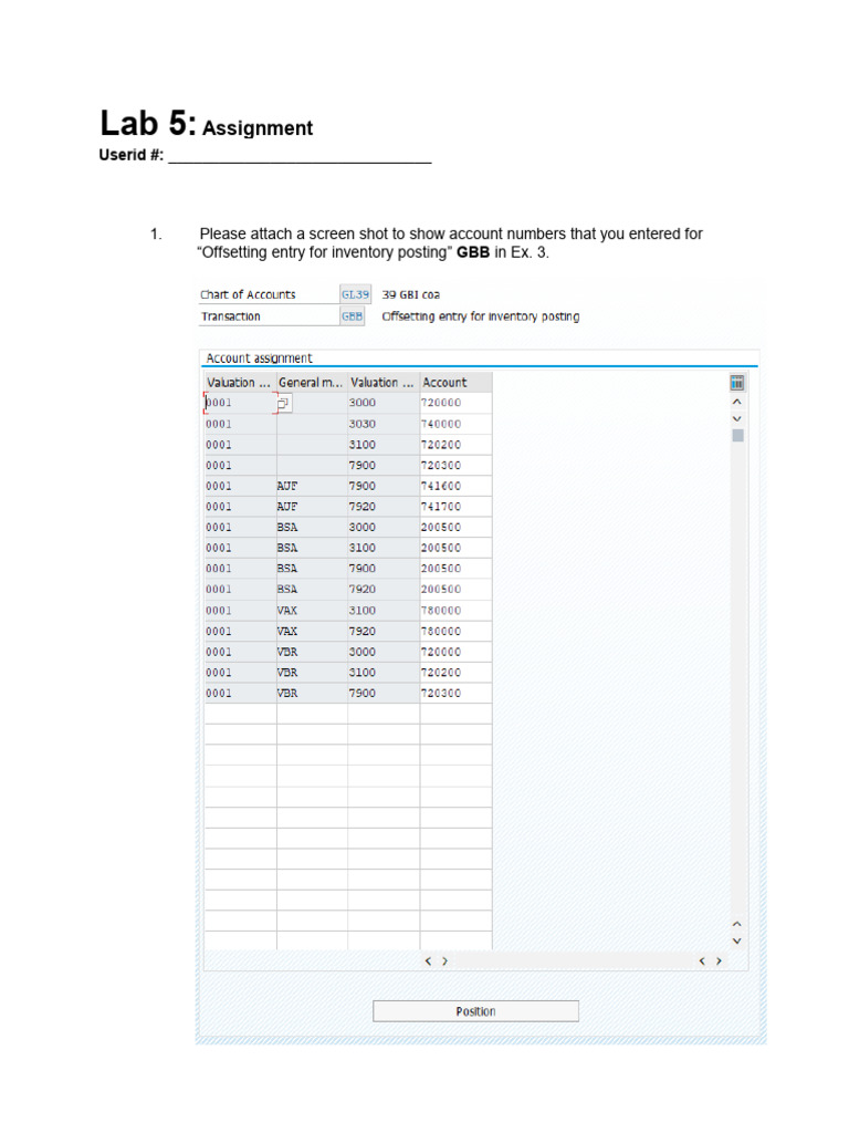 Lab 5 Assignment: Vendor Info Records | PDF