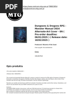 DND2024 Monster Manual | PDF