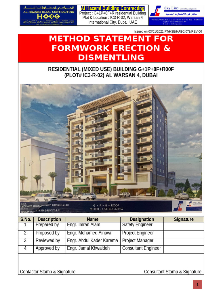 Formwork Quality Control Guide | PDF | Specification (Technical ...