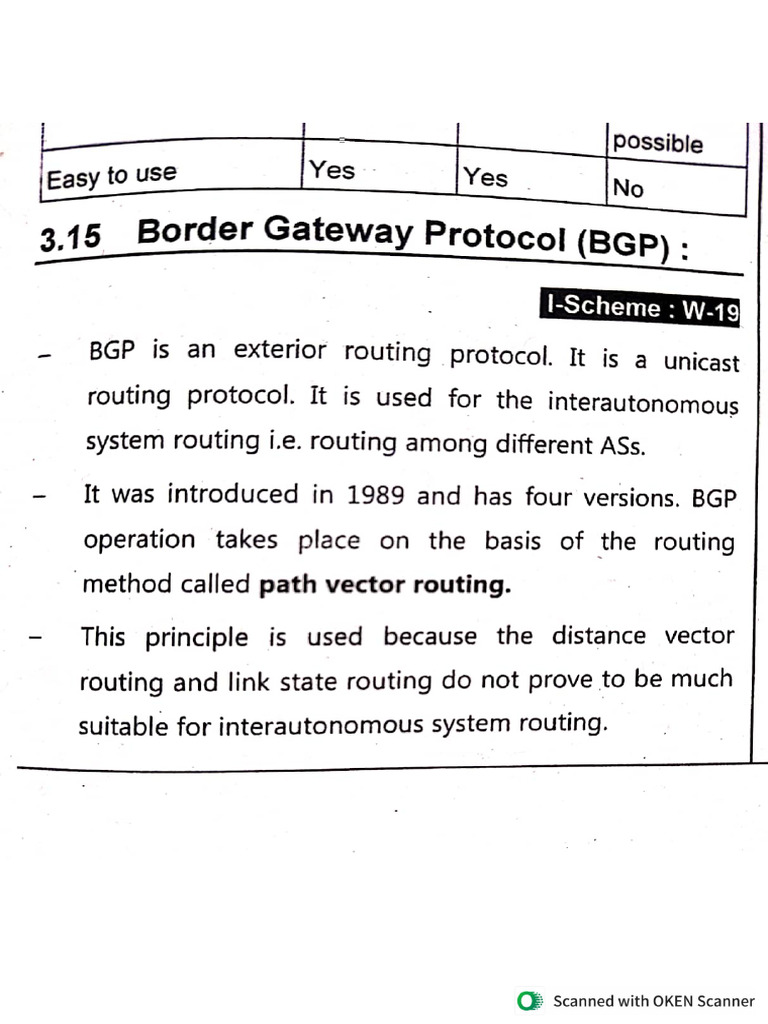 Open Shortest Path First Notes | PDF
