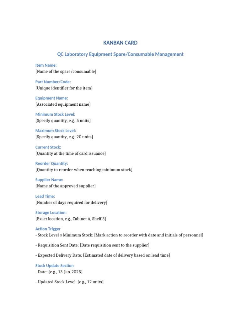 Kanban_Card_QC_Lab | PDF