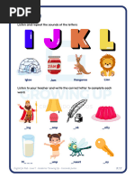Phonics Worksheet: Letters E, F, G, H | PDF