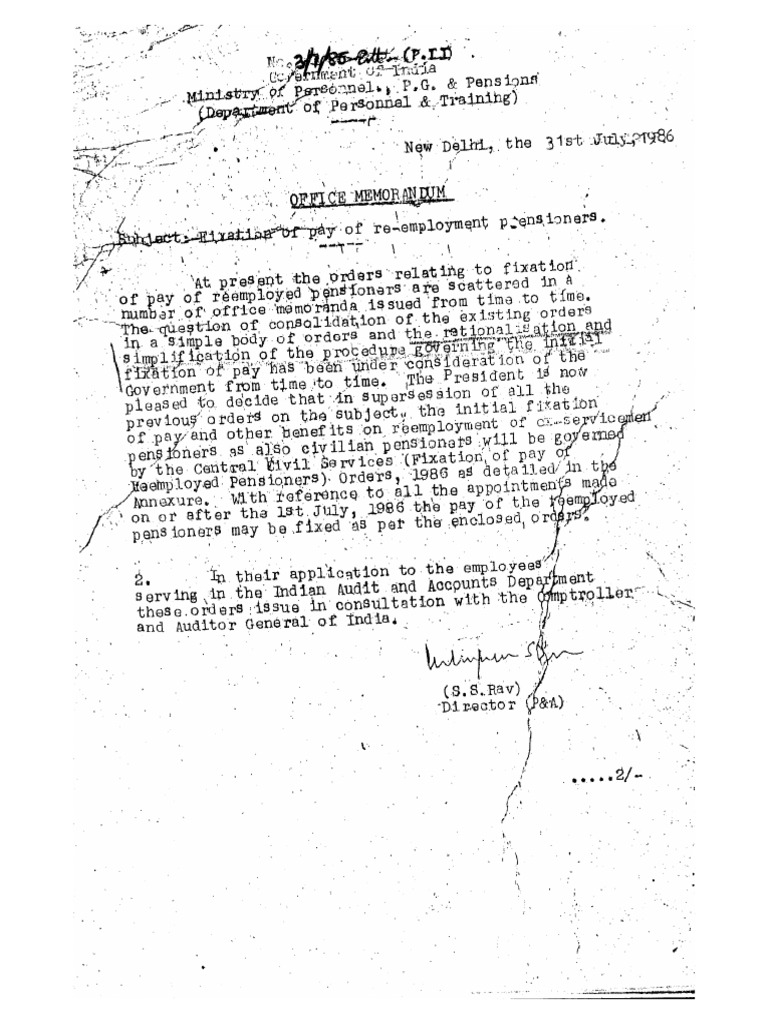 CCS Orders 1986 | PDF