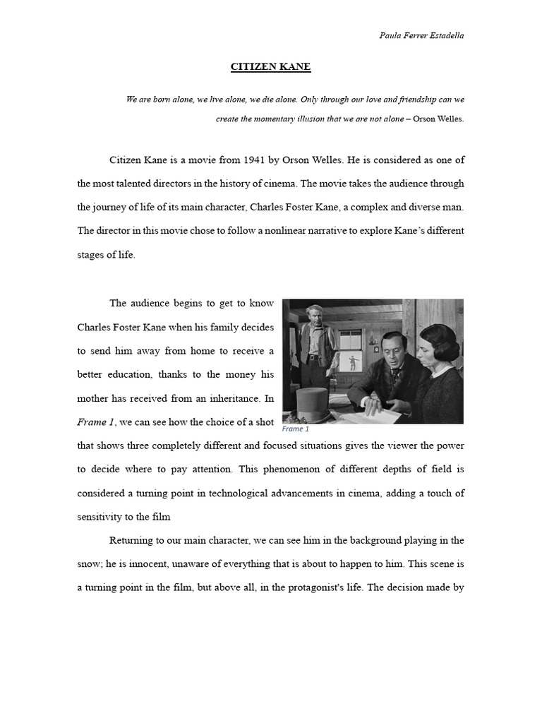 Citizane Kane | PDF