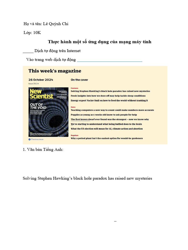 Lê Qu NH Chi 10K | PDF