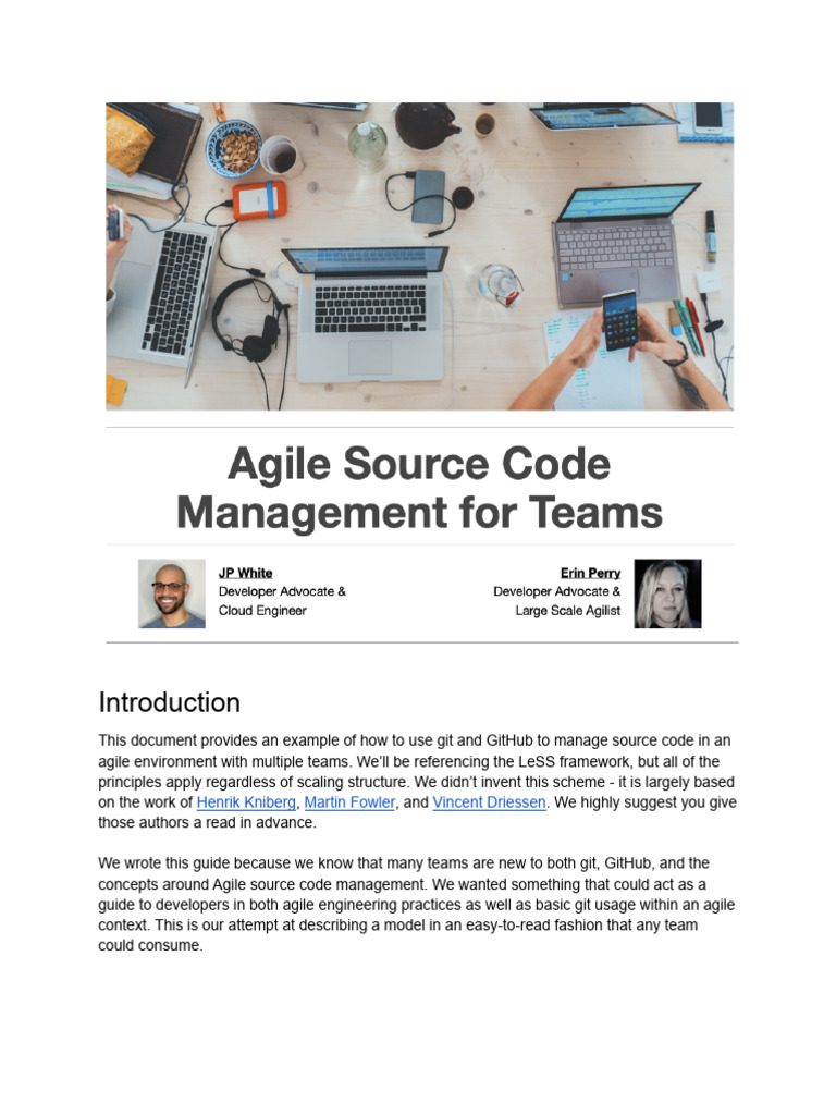 Agile Source Code Management For Teams | PDF | Version Control | Scrum (Software Development)