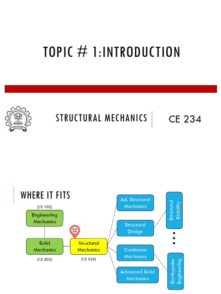 Topic # 1 - Introduction To Structural Mechanics | PDF | Truss | Structural Analysis